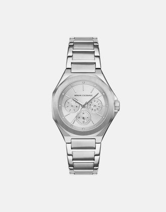 A|X Armani Exchange Montre multifonctions pour femme en acier inoxydable - Argent&eacute;