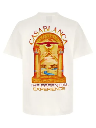 Casablanca Hermons Mirage Arch Graphic T-Shirt - Cream