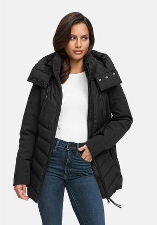 Marikoo Winterjacke Tivaa mit abnehmbarer Kapuze und figurbetonter Passform