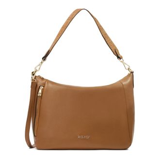 Kazar Hellbraune Handtasche mit abnehmbarem Riemen - - Bags - Damen - Braun - ONE SIZE