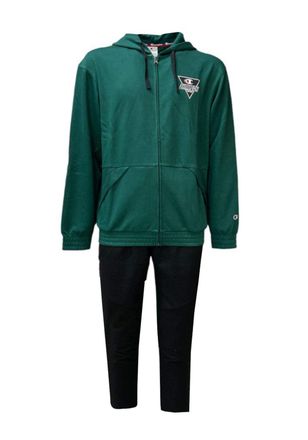 Champion Herren Legacy Modern Sport (220379) -Poly-Cotton Rain Interlock Hooded Sportanzug, Gr&uuml;n (GS502), XL