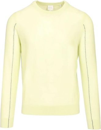 Paul Smith Homme, Pulls, Jaune, Taille: M Pull col rond en laine M&eacute;rinos