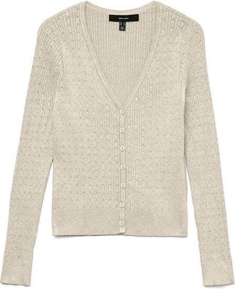 Vero Moda Strickjacke Silje 10340553 Beige Regular Fit