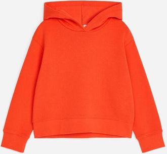 Arket Kurzes Sweatshirt Mit Kapuze -Orange