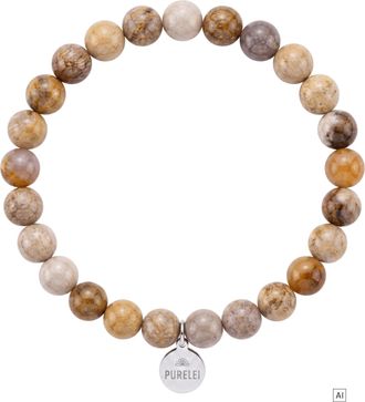 Purelei Korallen Jade Perlenarmband