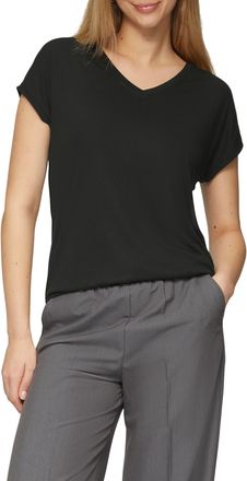 QS by s.Oliver Locker geschnittenes T-Shirt im Modalmix