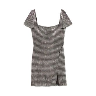 Self Portrait Kurzes Kleid - - Dresses - Damen - Grau - XS
