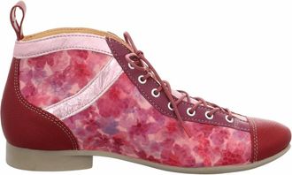 Think Patchwork Schn&uuml;rstiefelette - - Shoes - Damen - Rot - 38 EU