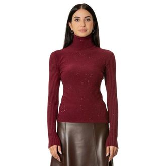 Simona Corsellini Femme, Pulls, Rouge, Taille: 42 FR Maglia lurex