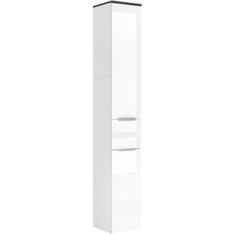 Vicco Meuble de rangement de salle de bain Otis, Blanc Haute brillance, 30 x 190 cm