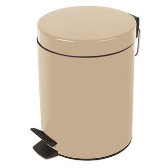 Spirella Poubelle &agrave; p&eacute;dale Acier SYDNEY - Design Moderne, Ouverture Facile, Seau Int&eacute;rieur Amovible - Accessoire Salle de Bain ou Cuisine - Beige Sable - 3L