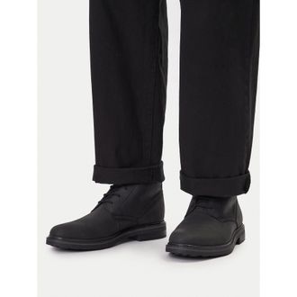 Clarks Schn&uuml;rschuhe Clarks Newford Mid 26183381 Schwarz