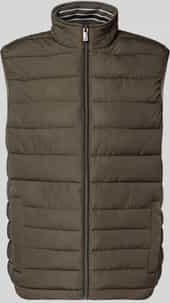 Christian Berg Steppweste mit Stehkragen