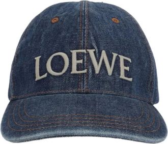 Loewe casquette en jean - Bleu