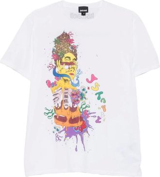 Just Cavalli Homme, Tops, Blanc, Taille: L 900 Shirt