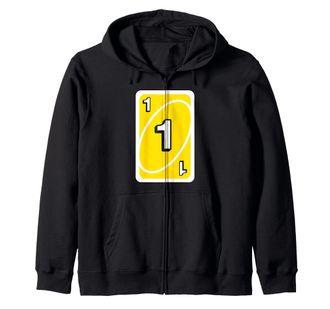 Uno Halloween Gelb 1 Karte Kapuzenjacke