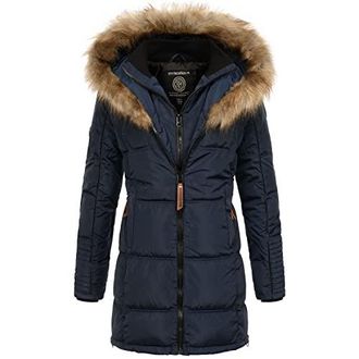 Geographical Norway Parka dhiver pour femme, veste en duvet avec capuche en fourrure Cora IMS Production S M L XL XXL, L