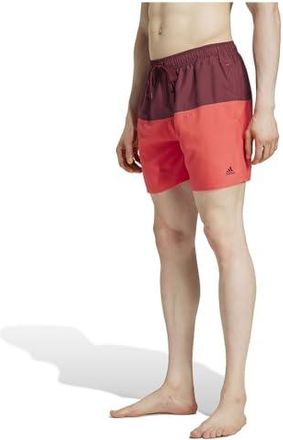 adidas Mens Short de Bain Colorblock CLX, Shadow Red/Semi Lucid Red, XL