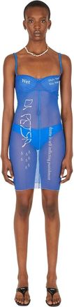 Di Petsa DI Petsa, Femme, Robes, Bleu, Taille: 42 FR Wet Dreams Bra Dress
