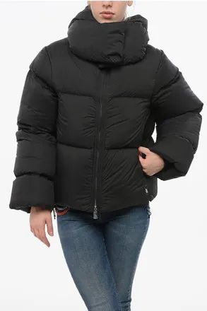 Bacon Collar-Shaped Hood STORM ROD Down Jacket size M