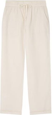 Springfield Pantalón Jogger Algodón Lyocell Jeans, Blanc_Print, 40 Femme