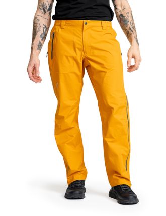 RevolutionRace Arcade 3L Lightweight Pants für Herren, wasserdichte Hose, Packbare Windhose für Wanderungen und Outdoor-Aktivitäten, Golden Yellow, XL