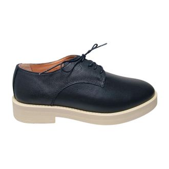 Pollini Schn&uuml;rschuhe aus Leder - - Shoes - Damen - Schwarzk - 37 EU