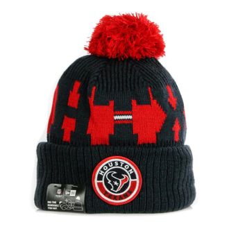 New Era NFL Pom Pom Hat Field Sport Knit - - Accessories - Herren - Schwarzk - ONE SIZE