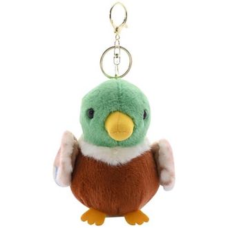 Generic Porte-cl&eacute;s en peluche, pendentif en forme de canard colvert - Accessoires de cl&eacute;s de voiture portables, 10,9 cm, breloque pour sac &agrave; dos et portefeuil