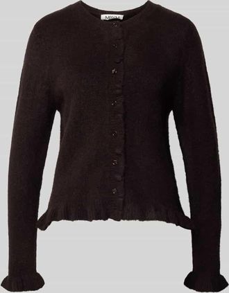 Mbym Strickjacke mit Rundhalsausschnitt Modell Celandia