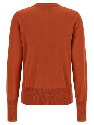 Vivienne Westwood Womens Orange Cotton Cardigan Clothing