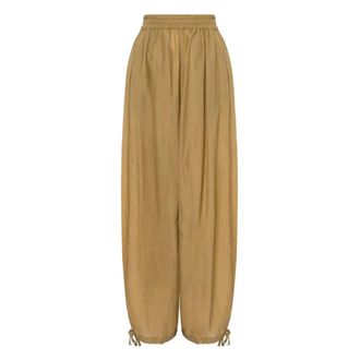 Philosophy di Lorenzo Serafini Femme, Pantalons, Beige, Taille: 38 FR Pantalon en Nylon Beige