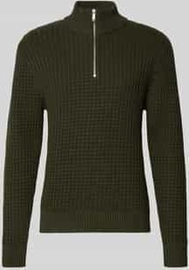 Selected Regular Fit Troyer in Waffel-Struktur Modell TOM