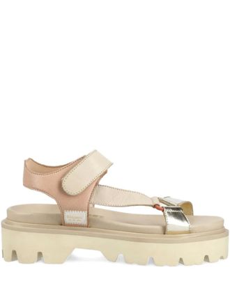 Blauer sandales Elsie 55 mm à plateforme - Tons neutres