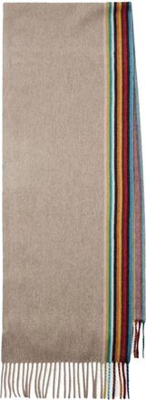 Paul Smith Kaschmir Schal mit Signatur-Streifen - - Accessories - Herren - Beige - ONE SIZE