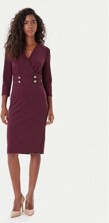 Rinascimento Rinascimento Coctailkleid CFC0126151003 Dunkelrot Slim Fit