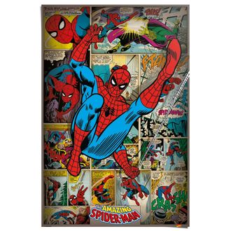 Reinders Poster, Marvel Comics - spider man retro, Kinderzimmer, Poster, Wanddeko, Room Decor, 150 gr. gl&auml;nzend Bilderdruckpapier, Mehrfarbig, 91,5 x 61