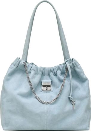 Marc Jacobs Femme, Sacs, Bleu, Taille: ONE Size Suede Cristina Tote