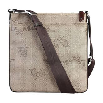 La Martina Beige Body Bag Crossbody Leder Eins&auml;tze - - Bags - Damen - Beige - ONE SIZE