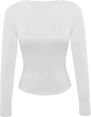 Generic Haut &agrave; col roul&eacute; pour femme - Haut &agrave; manches longues - Couleur unie - Sous-v&ecirc;tement basique polyvalent - Confortable - Doux - Coupe ajust&eacute;e - D&eacute;contra