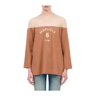 Maison Margiela Damen, Oberteile, Braun, SGr&ouml;&szlig;e