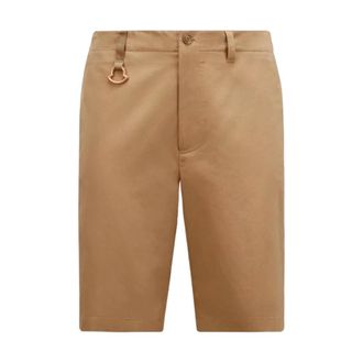 Moncler Beige Sable Gabardine Short Chino - - Shorts - Herren - Braun - S