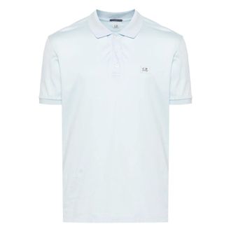 C.P. Company Logo Patch Polo Shirt - - Tops - Herren - Blau - M