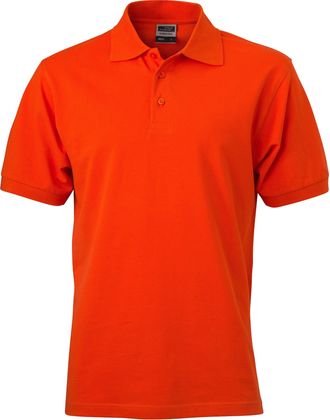 James & Nicholson Herren Classic Polo Poloshirt, Orange (Dark-Orange), X-Large