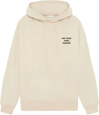 Dr&ocirc;le de Monsieur Homme, Sweatshirts et sweats &agrave; capuche, Beige, Taille: L Le Sweat &agrave; capuche Slogan
