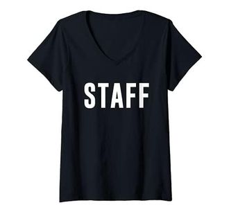 Staff Femme Staff T-Shirt avec Col en V