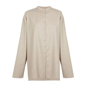 Cortana Fabula- Oversize beige Hemd- - - Blouses & Shirts - Damen - Beige - S