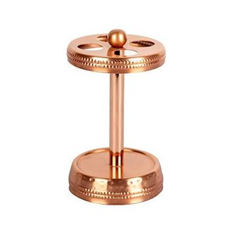 Nu Steel HSC4H Hudson Zahnb&uuml;rstenhalter Aufbewahrung, Bad-Kollektion, Badezimmer-Waschtisch-Arbeitsplatten, geh&auml;mmerte Kupfer-Finish