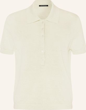 Luisa Cerano Luisa Cerano Strick-Poloshirt Aus Leinen gruen