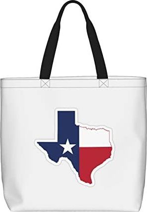 Generic Sac Fourre-Tout Drapeaux Du Texas Sac Fourre Tout Femme De Grande Capacit&eacute; Personnaliser Sacs En Toile, Pour Femmes, &Eacute;cole, Voyage, Shopping